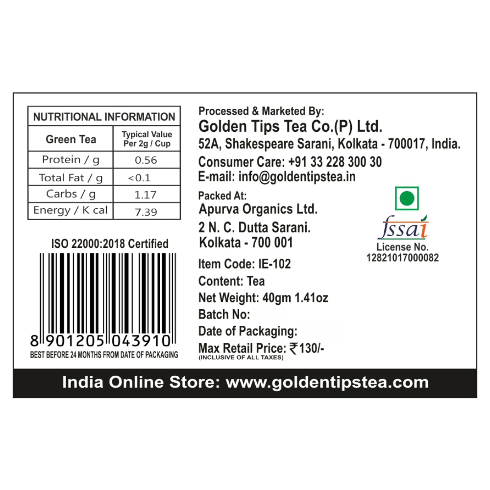 Buy Premium Tea Bags Online – Golden Tips Tea (India)