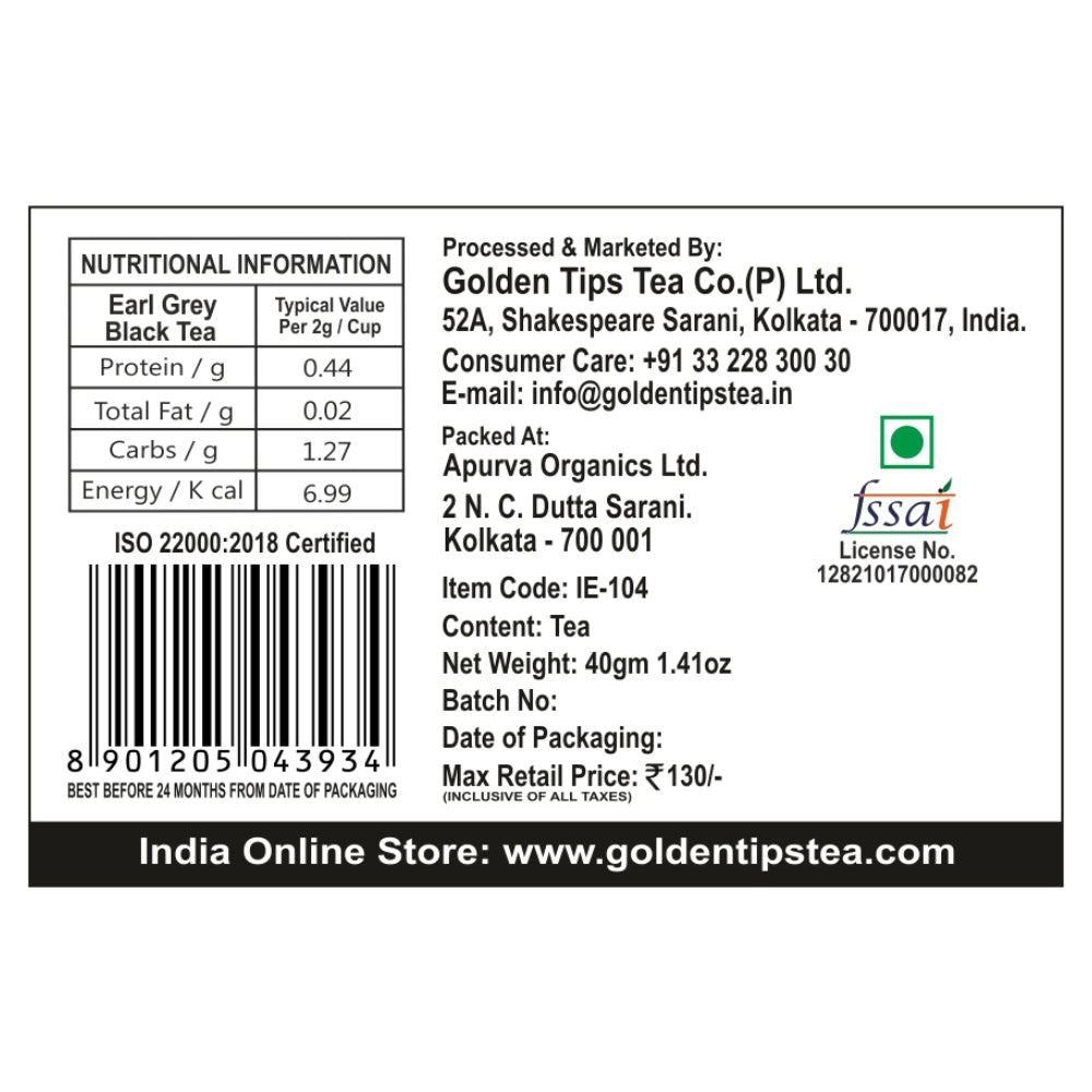 Buy Premium Tea Bags Online – Golden Tips Tea (India)