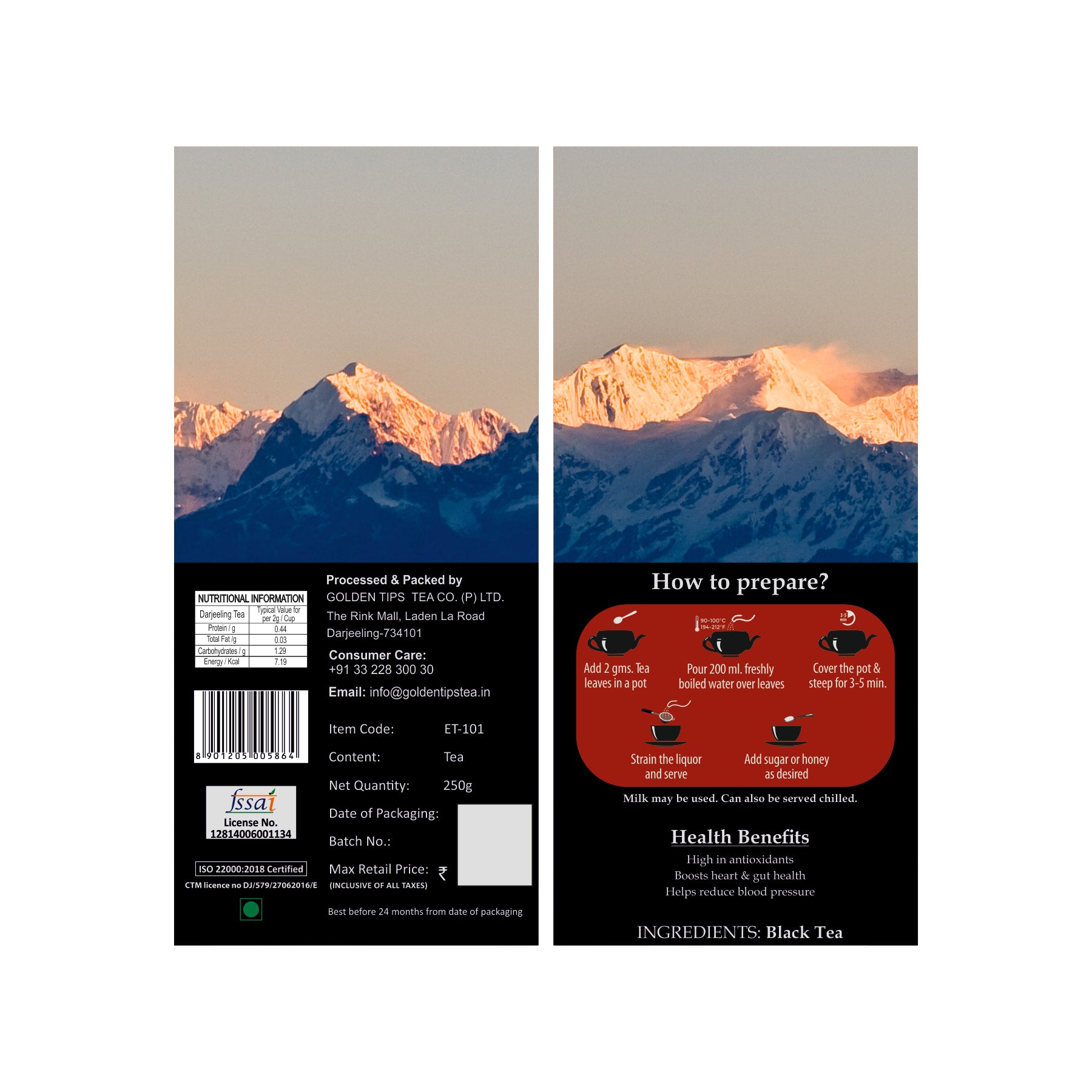 Paper Boxes – Golden Tips Tea (India)