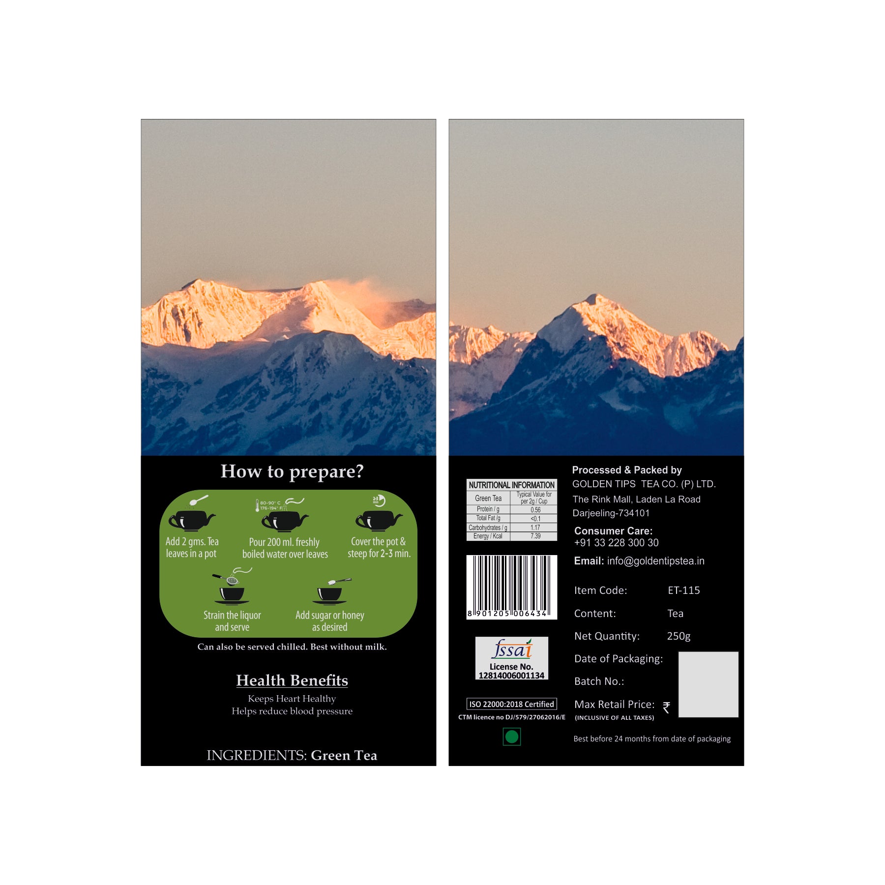 Paper Boxes – Golden Tips Tea (India)